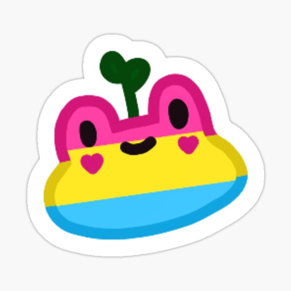 "pansexual pride frog sticker" Sticker for Sale by buttercuprabbit ...