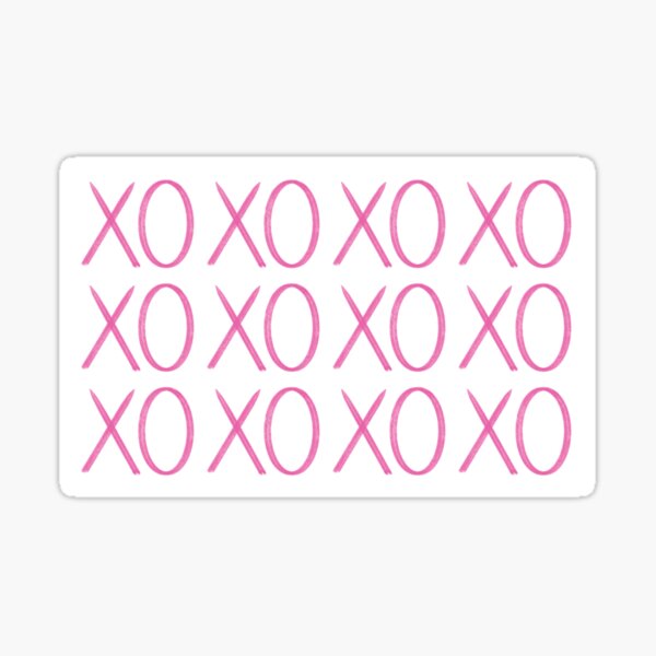 "XOXO sticker" Sticker for Sale by spencersugar13 | Redbubble