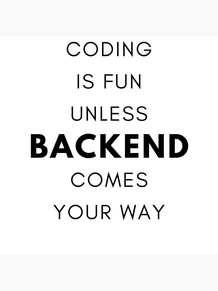 "BACKEND CODING" Canvas Print for Sale by Devang-Designs | Redbubble