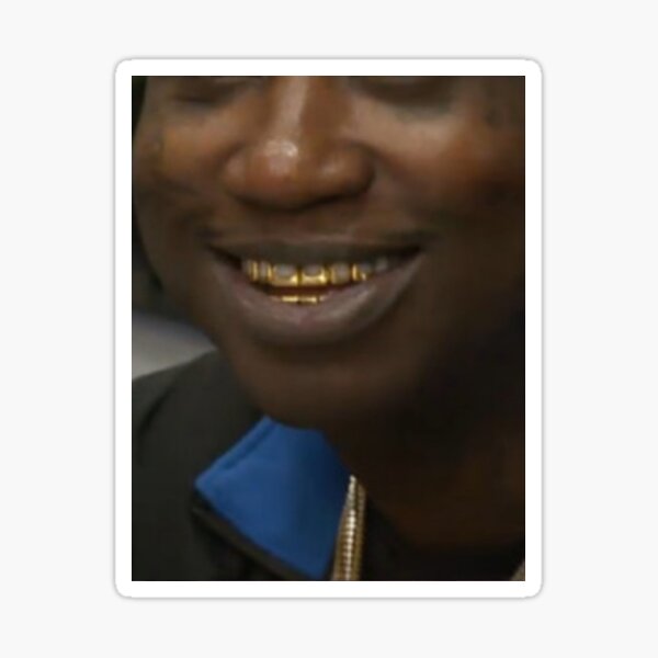 "You Wanna a Gucci Mane Mask? " Sticker for Sale by Aesthticlly | Redbubble