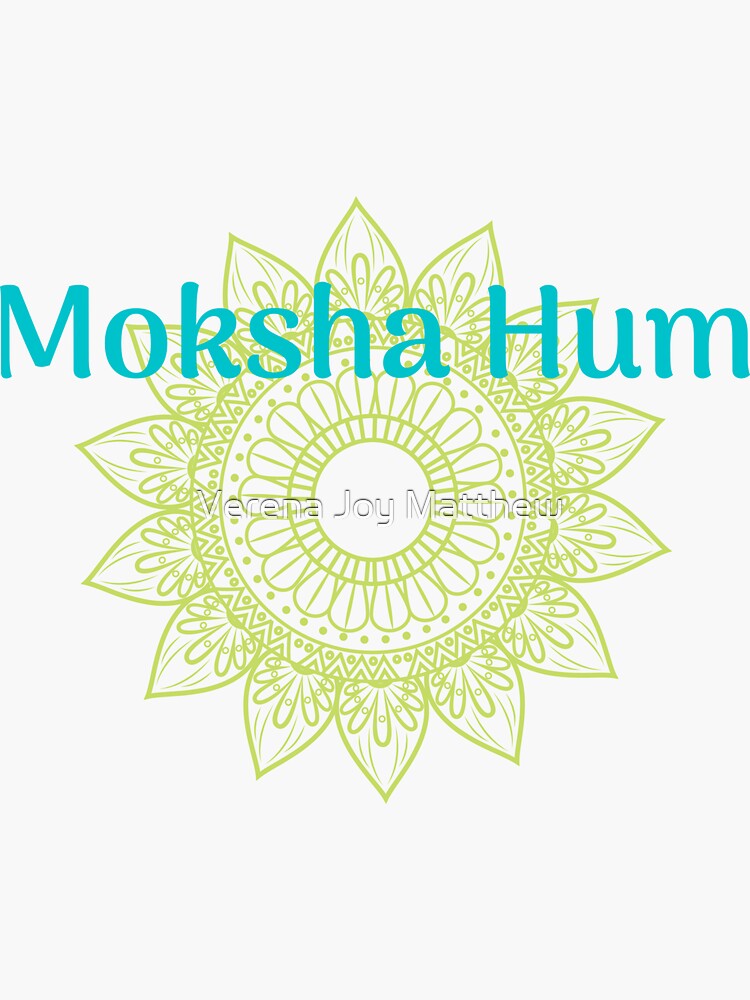 "Moksha Hum Sanskrit Mantra" Sticker by onepony | Redbubble