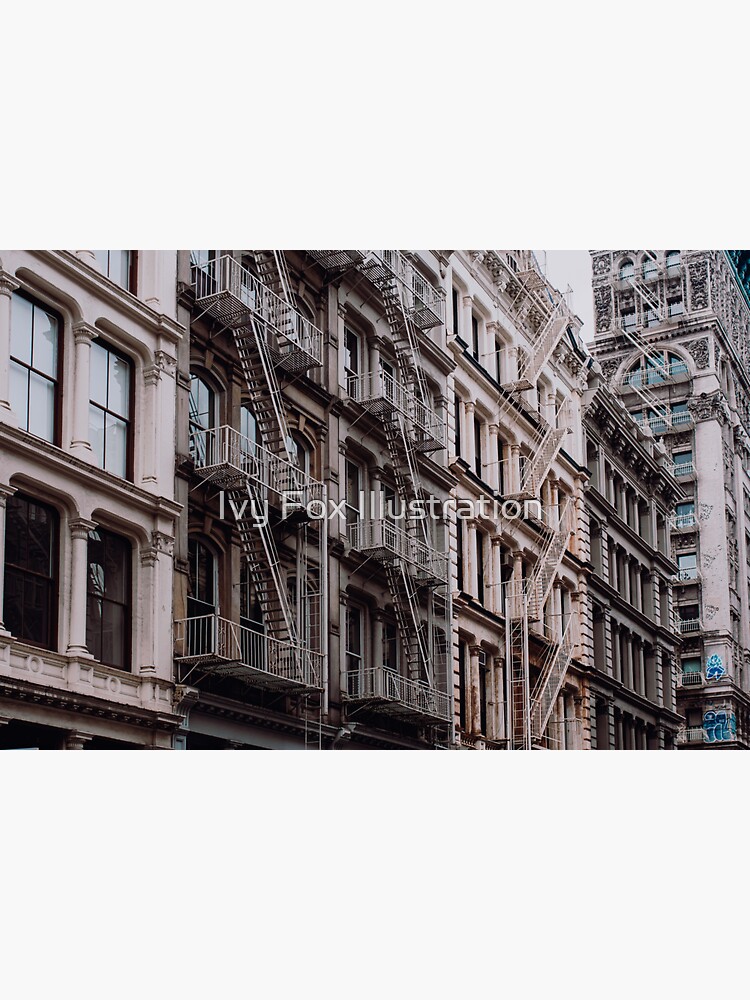 "Soho cream, architecture buildings New York City " Sticker for Sale by ...