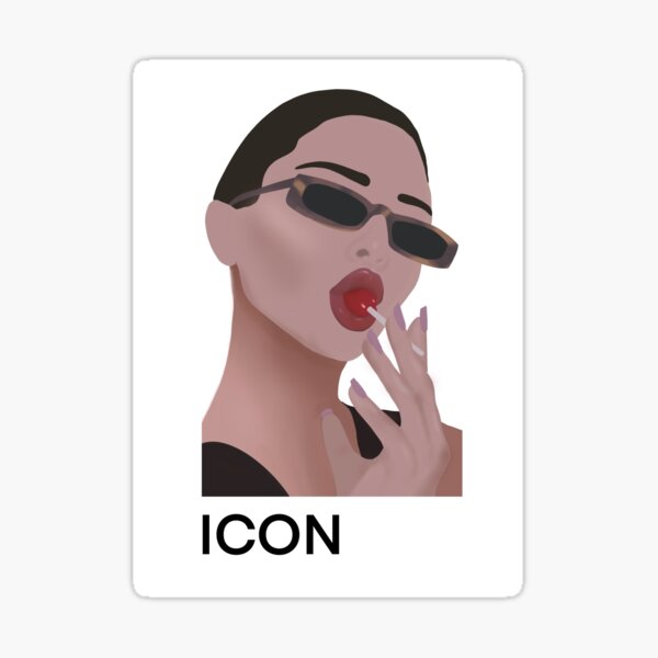 "Kendall Jenner ICON" Sticker by lizartt | Redbubble