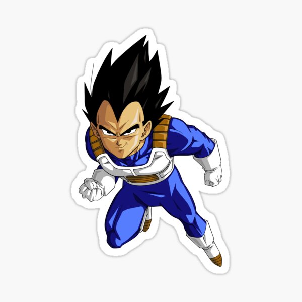 "vegeta dragon ball" Sticker by Boulivan | Redbubble
