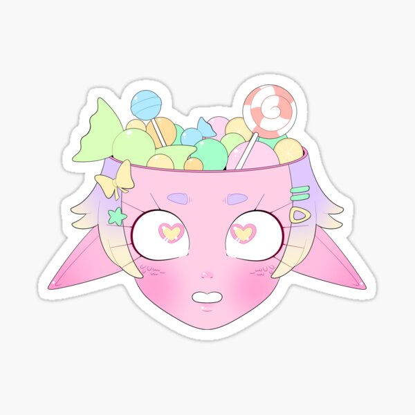 "Candy Head" Sticker for Sale by CilantroSquid | Redbubble