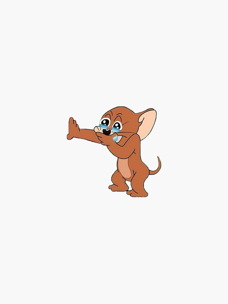 "Jerry crying" Sticker by PieroRaul | Redbubble