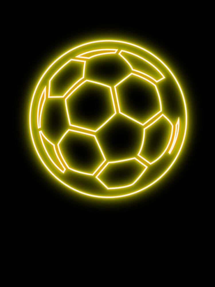 "Yellow Gold Retro Soccer Ball / Football Icon" Kids T-Shirt for Sale ...