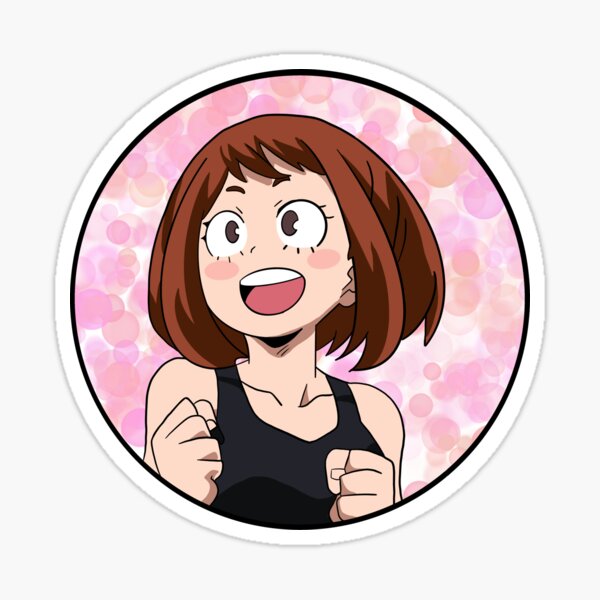 "Uraraka Ochako" Sticker for Sale by Panpopsicle | Redbubble