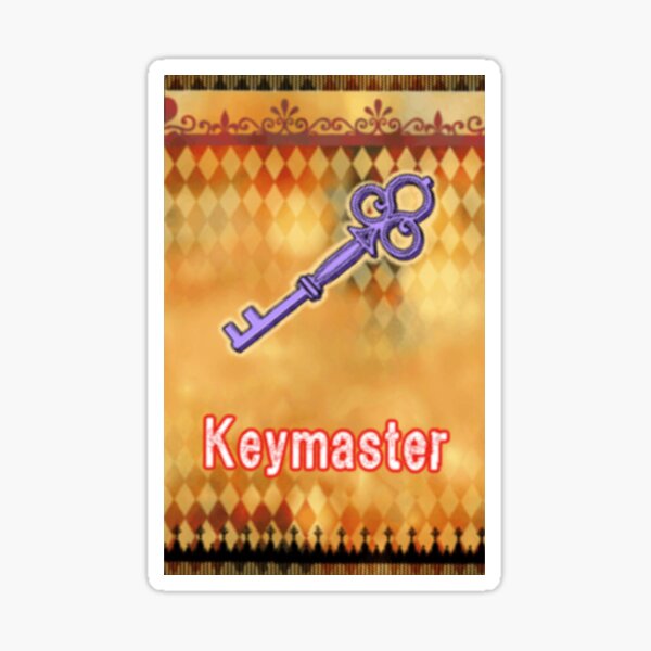 "Your Turn To Die Keymaster Role Card (black edges)" Sticker for Sale ...