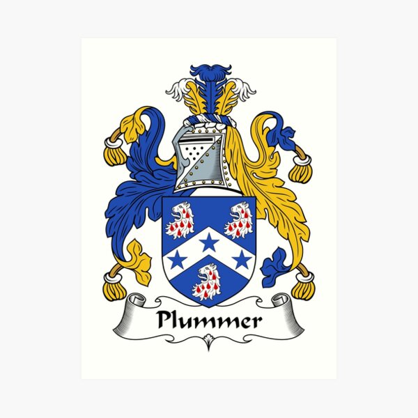 "Plummer Coat of Arms / Plummer Family Crest" Art Print by ...