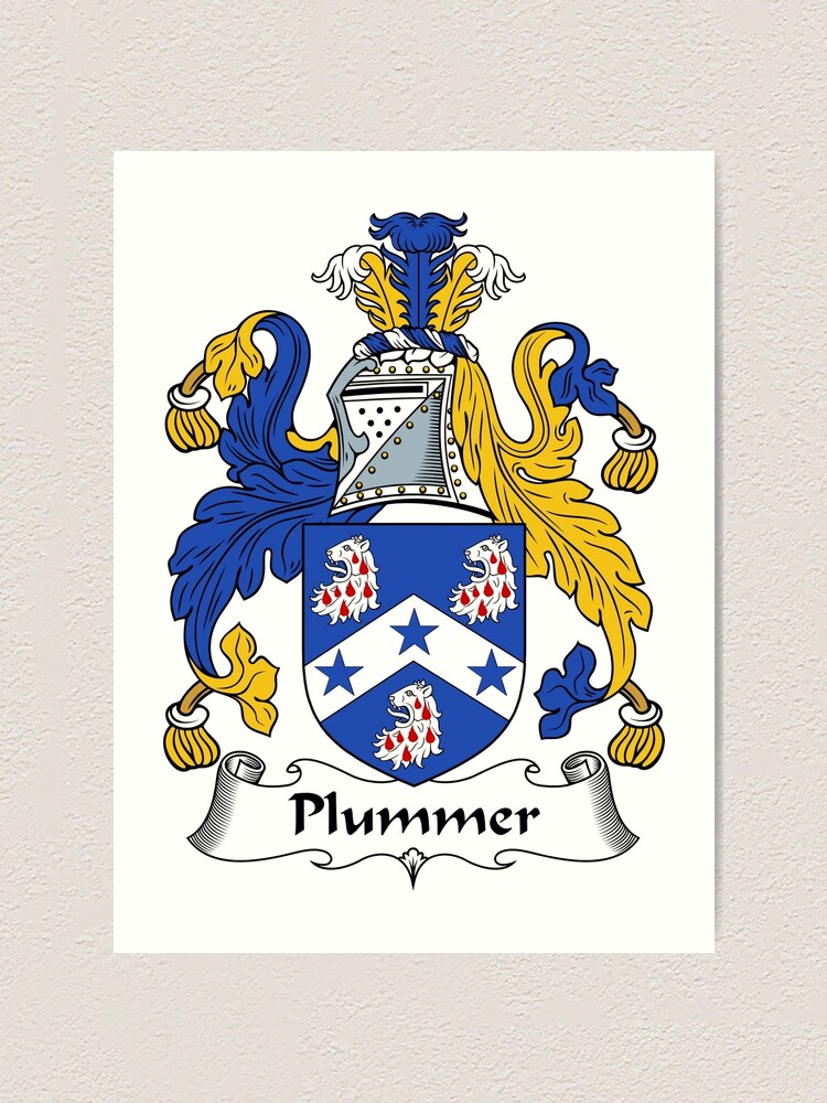 "Plummer Coat of Arms / Plummer Family Crest" Art Print by ...