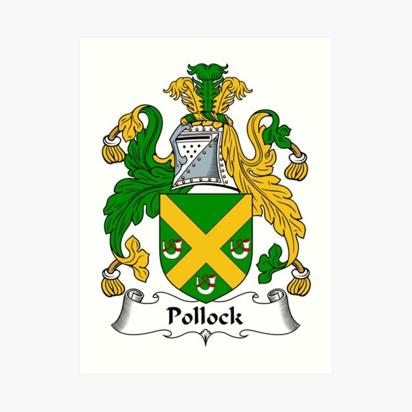 "Pollock Coat of Arms / Pollock Family Crest" Art Print by ...