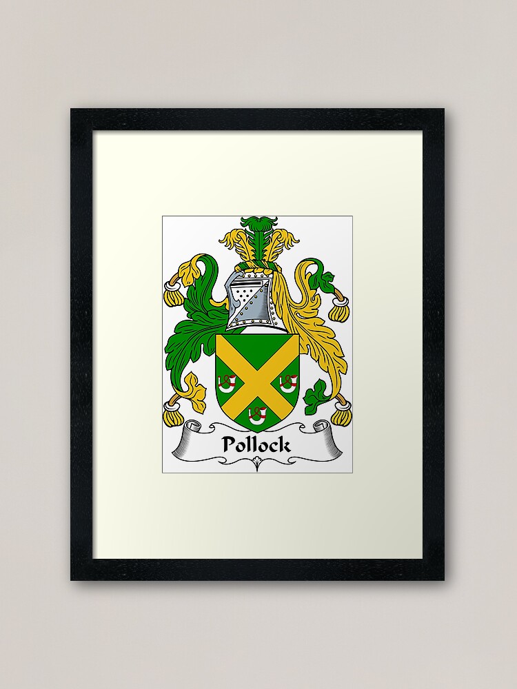 "Pollock Coat of Arms / Pollock Family Crest" Framed Art Print for Sale ...