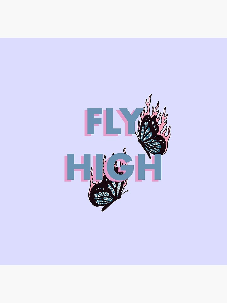 "Fly High Sticker " Poster for Sale by quinnnlogan1 | Redbubble