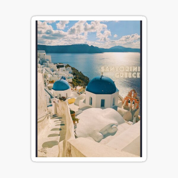 "Santorini" Sticker by Wanderer798s | Redbubble