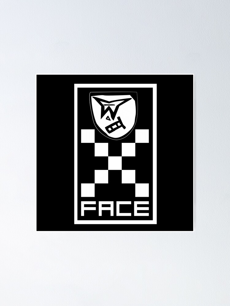 "X face" Poster by CCSBCN | Redbubble