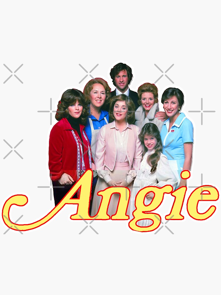 "Retro Angie Cast 70s 80s Throwback Tribute" Sticker for Sale by ...