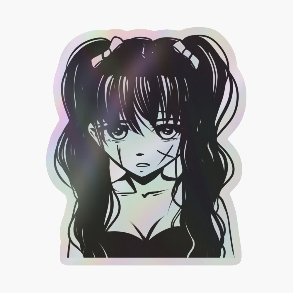 Emo Anime Drawings Tumblr I Drew Es With Her Hair Down :) :