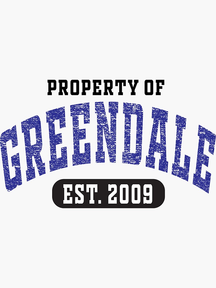 "greendale community college vintage logo" Sticker for Sale by ...