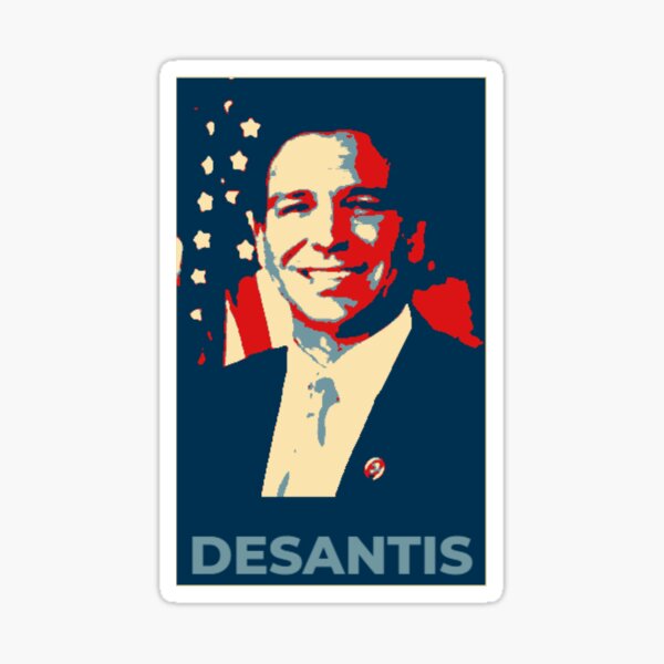"Ron DeSantis " Sticker for Sale by JustinFolger | Redbubble