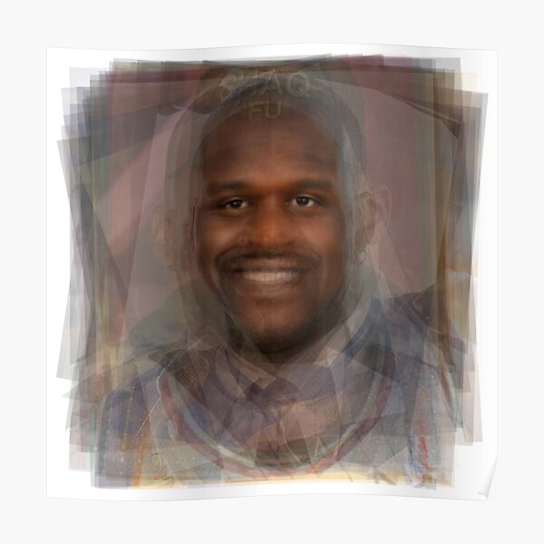 "Shaq Portrait Overlay" Poster for Sale by overlay-art | Redbubble