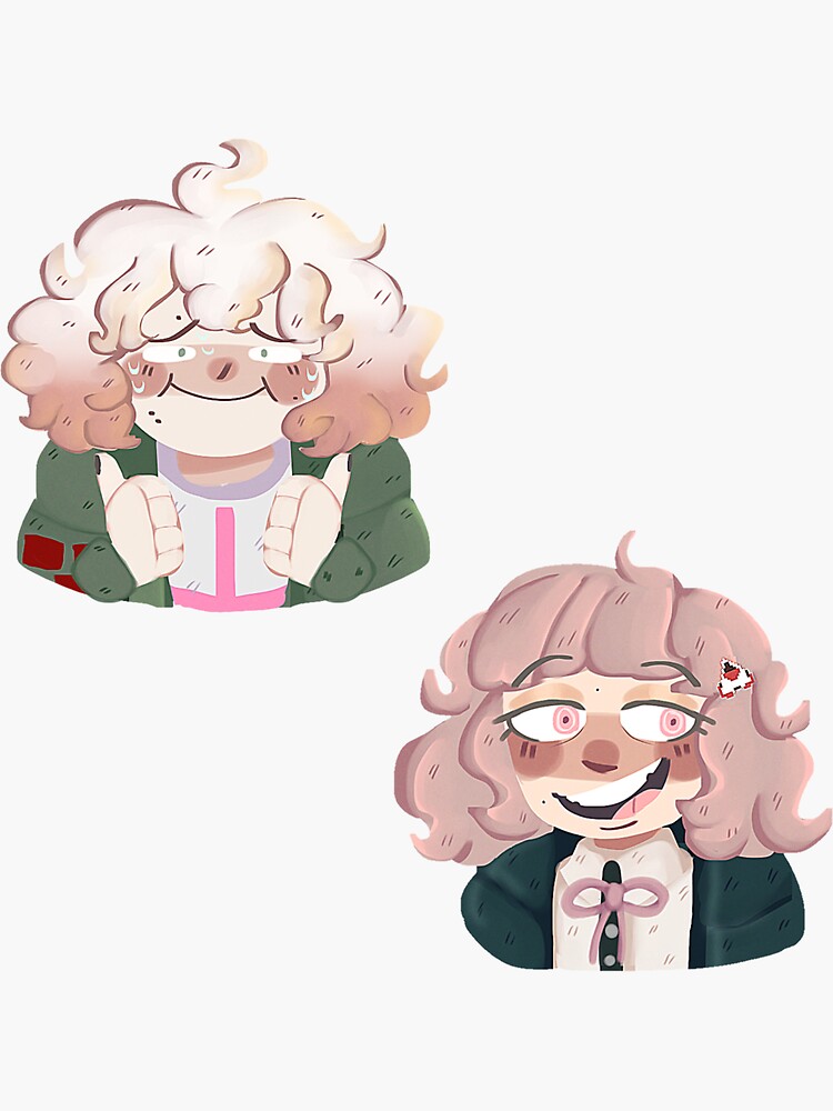 "Nagito and Chiaki " Sticker by Jaylovcartoons | Redbubble