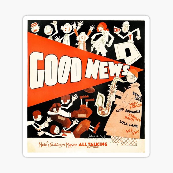 "Good News Poster" Sticker for Sale by nanathalie | Redbubble
