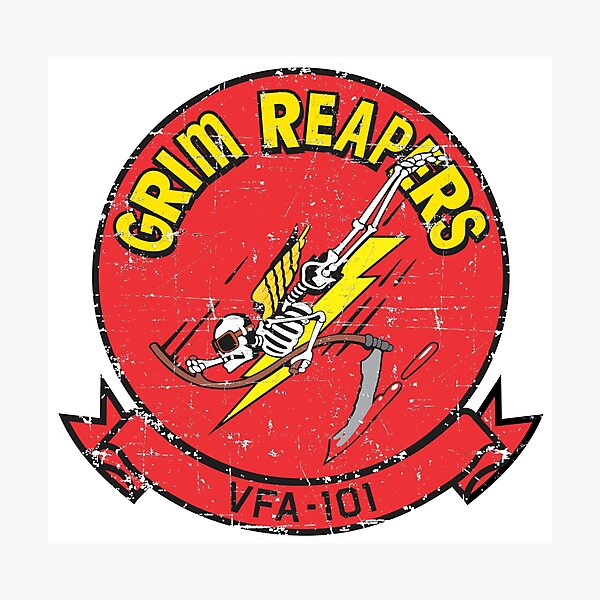 Lámina fotográfica «VFA-101 Strike Fighter Squadron Grim Reapers ...