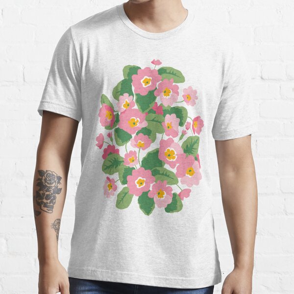 "Blooming pink primrose" T-shirt for Sale by lents | Redbubble ...