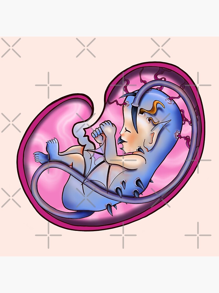 "Monster Baby: Blue Devil Monksbat" Photographic Print for Sale by ...