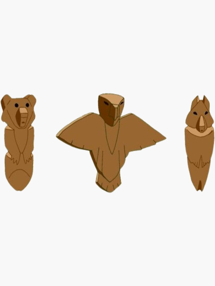 "Brother Bear Totems" Sticker for Sale by Pct4 | Redbubble