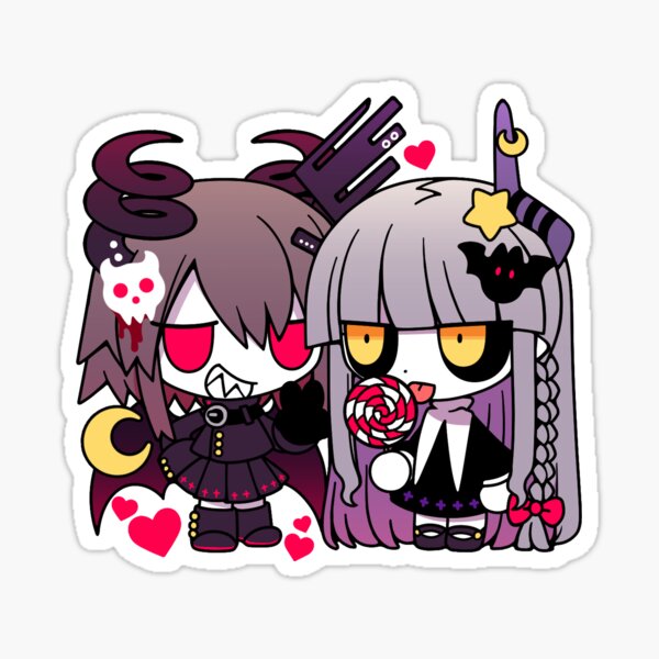 "Kurotsuno and Hanten (Halloweeen)" Sticker for Sale by funamusea ...