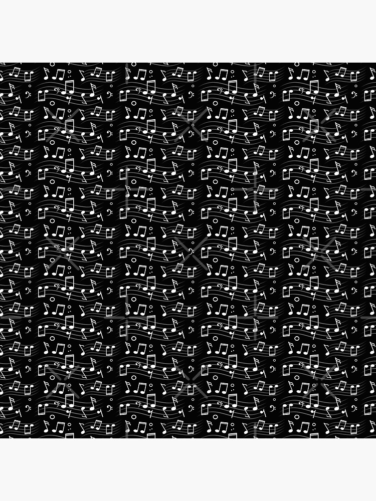 "Music Notes Cool Pattern" Sticker for Sale by RenatoCamilo | Redbubble