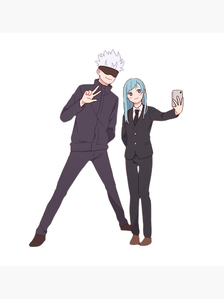 "Jujutsu Kaisen Gojo and Miwa Cute " Poster by pinkieseal | Redbubble