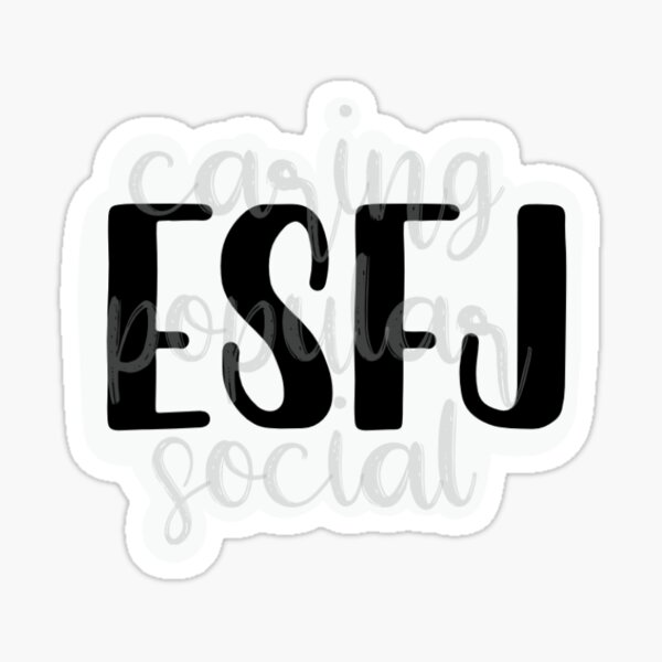 "ESFJ" Sticker by dshannon5 | Redbubble