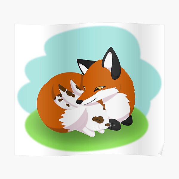 "The Fox and The Rabbit" Poster by mayjorose | Redbubble