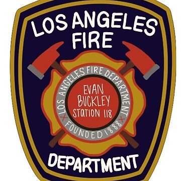 "Evan Buckley LAFD Badge 9-1-1 Sticker ; 911 FOX" Sticker for Sale by ...