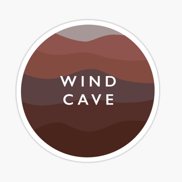 "Wind Cave National Park" Sticker for Sale by doodlecitydraws | Redbubble