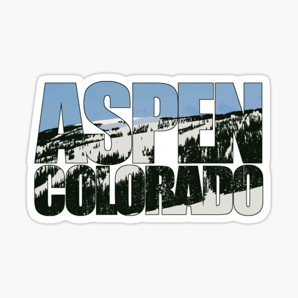 "Retro Aspen Colorado" Sticker for Sale by NotGoodLLC | Redbubble