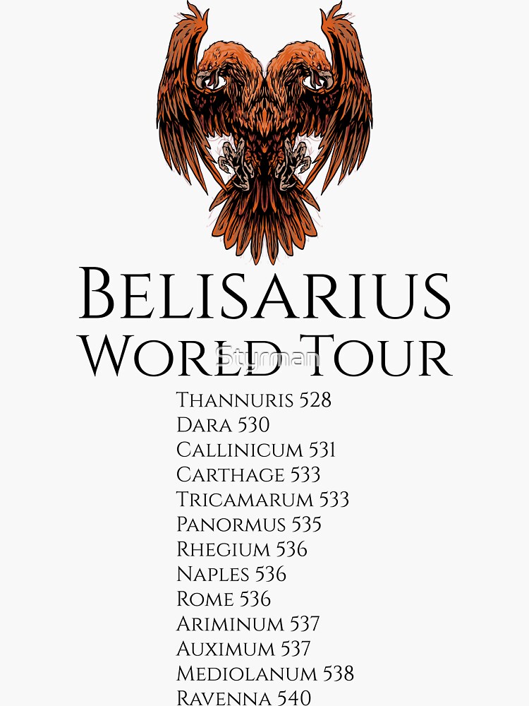 "Belisarius World Tour - Byzantine Double Headed Eagle" Sticker for ...