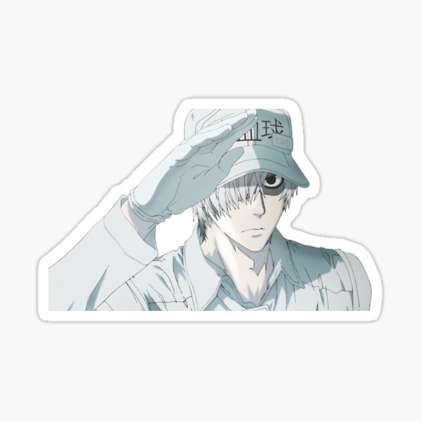"White Blood Cell (Cells at Work)" Sticker for Sale by kawaiicrossing ...