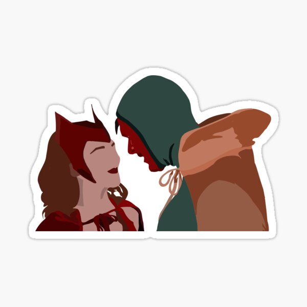 "wanda and vision " Sticker for Sale by itsrubii | Redbubble