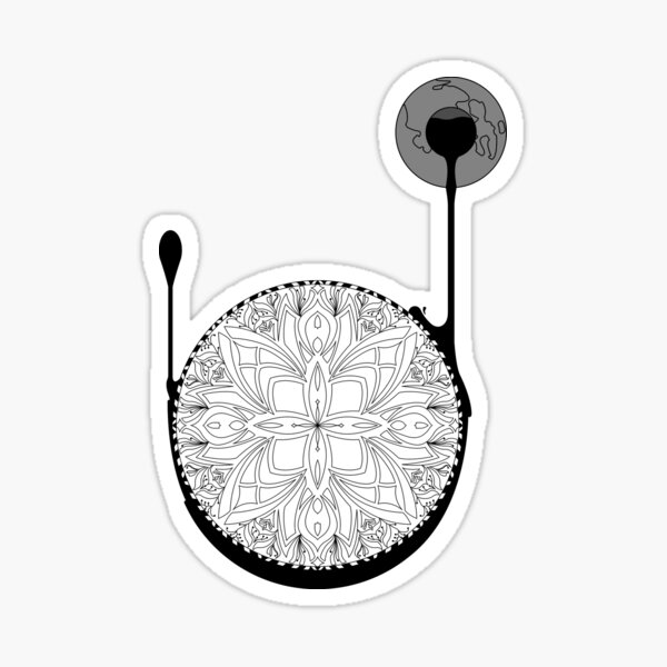 "Lunar Tide" Sticker for Sale by Xaonaught | Redbubble