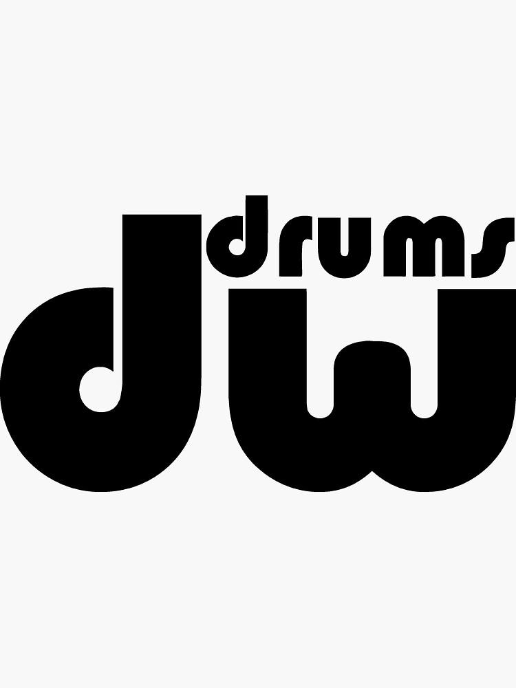 "DW Drums Brands" Sticker for Sale by JulioHShop | Redbubble