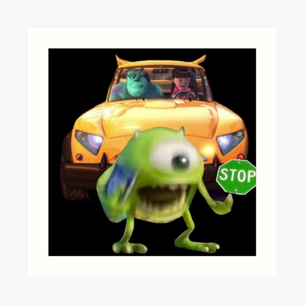 "Boo crying driving meme" Art Print by vivijon | Redbubble