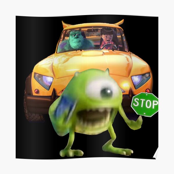 "Boo crying driving meme" Poster for Sale by vivijon | Redbubble