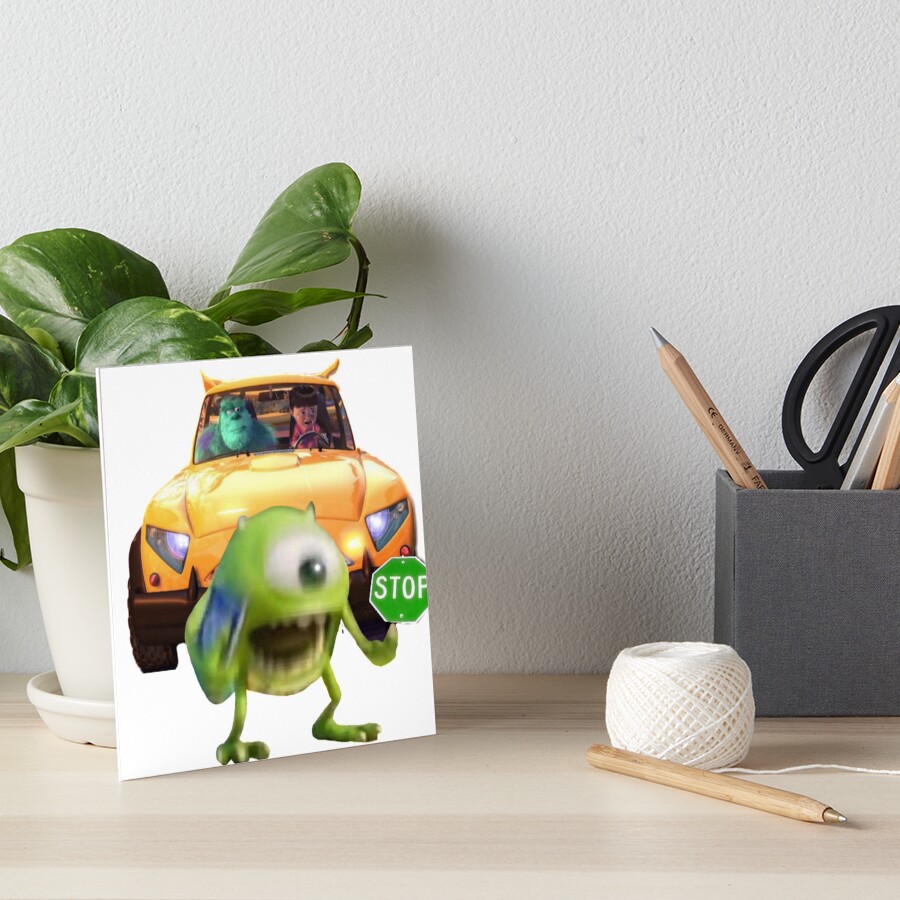 "Boo crying driving meme" Art Board Print by vivijon | Redbubble
