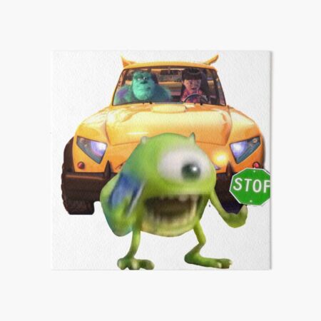 "Boo crying driving meme" Art Board Print by vivijon | Redbubble