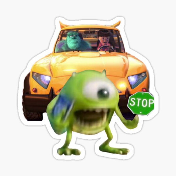 "Boo crying driving meme" Sticker for Sale by vivijon | Redbubble