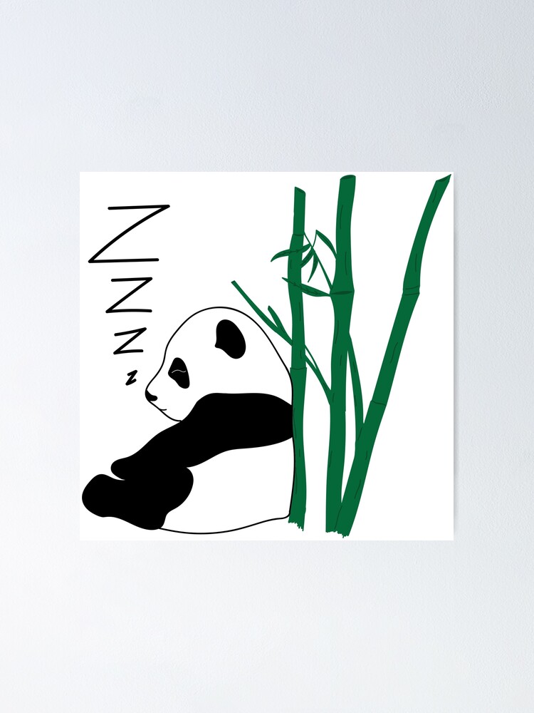 "Sleepy Panda ZZZ" Poster by unitycreative | Redbubble